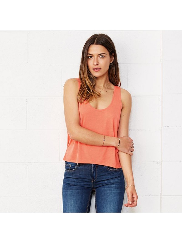 Plain Flowy boxy tank top Bella +Canvas 125 GSM