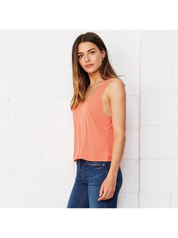 Plain Flowy boxy tank top Bella +Canvas 125 GSM