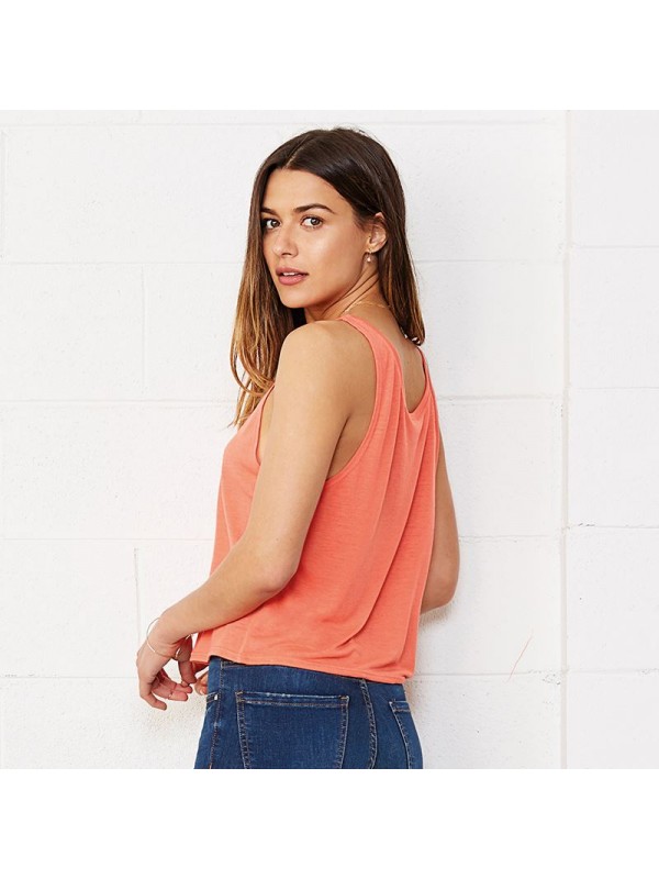 Plain Flowy boxy tank top Bella +Canvas 125 GSM