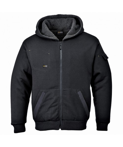 Plain Pewter jacket Portwest Outer: 280gsm, Upper body: fur lining ...