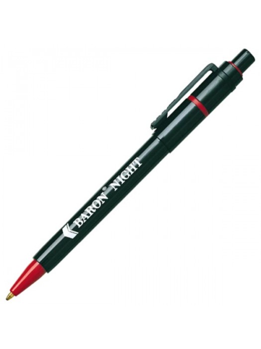 Plastic Pen Baron Night Retractable Penswith ink colour Blue Refill